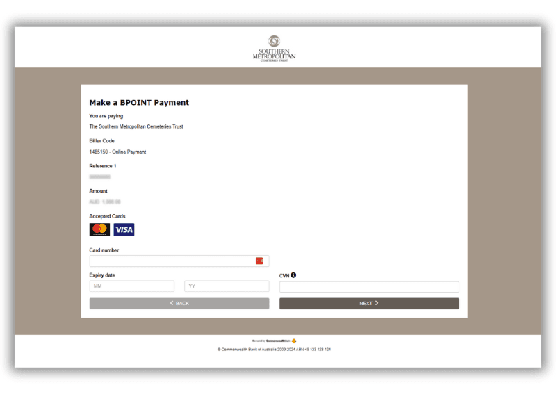 Make a payment | SMCT